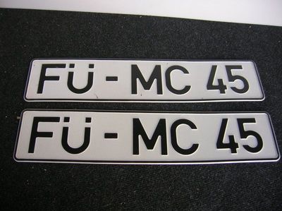 1 VINTAGE GERMAN REAL LICENCE NUMBER PLATE GERMANY CAR TAG BADGE NOS | eBay