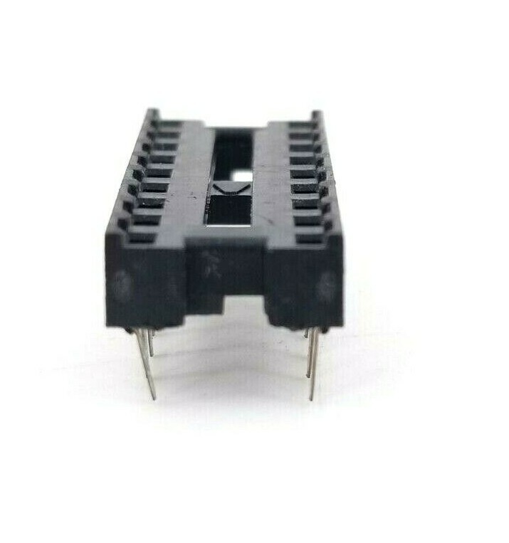 18-Pin DIP IC (Integrated Circuit) Socket Adapter, Female Through Hole ...