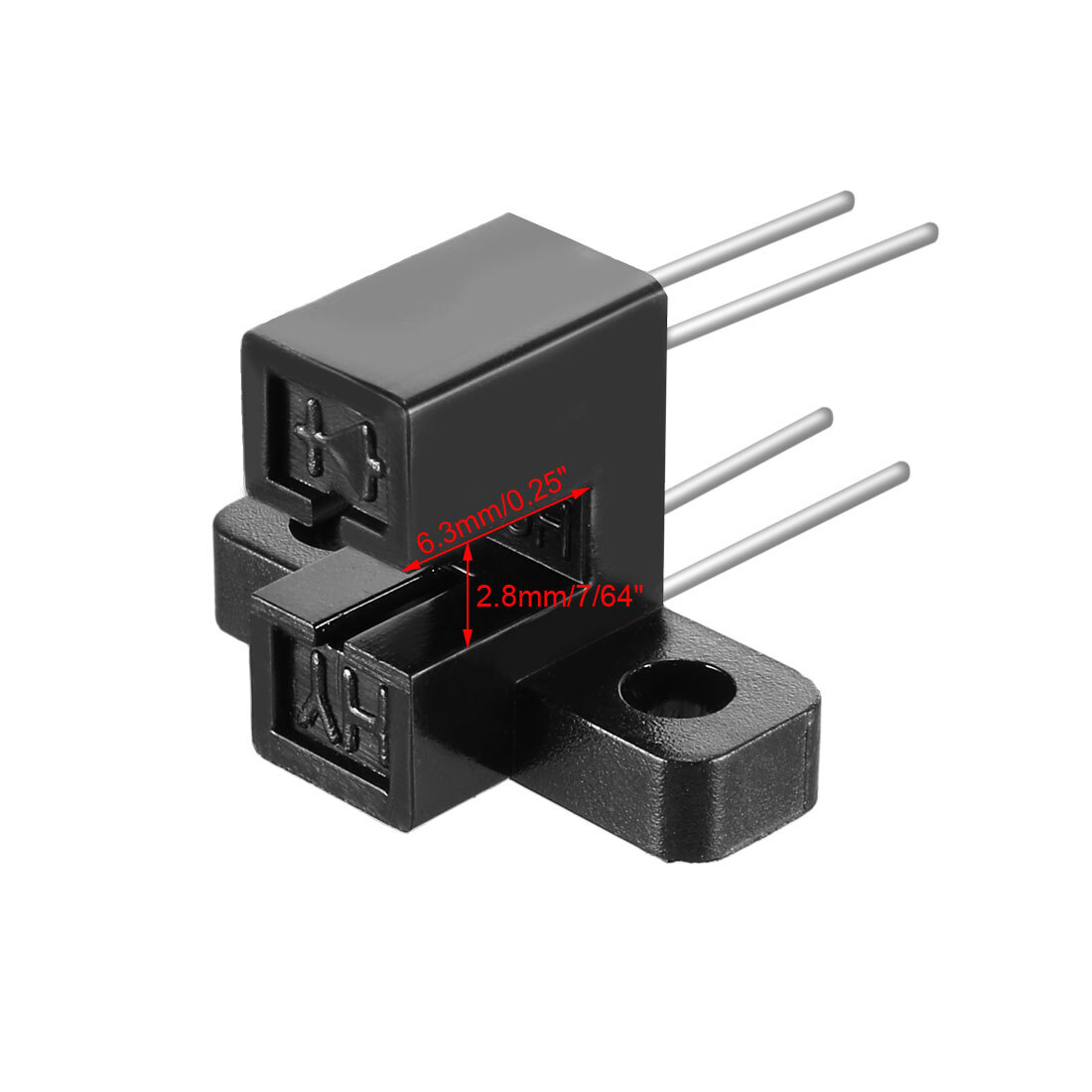 10 Pcs 7/64" Slot PCB Photo Interrupter Slotted Optical Sensor Switch ...