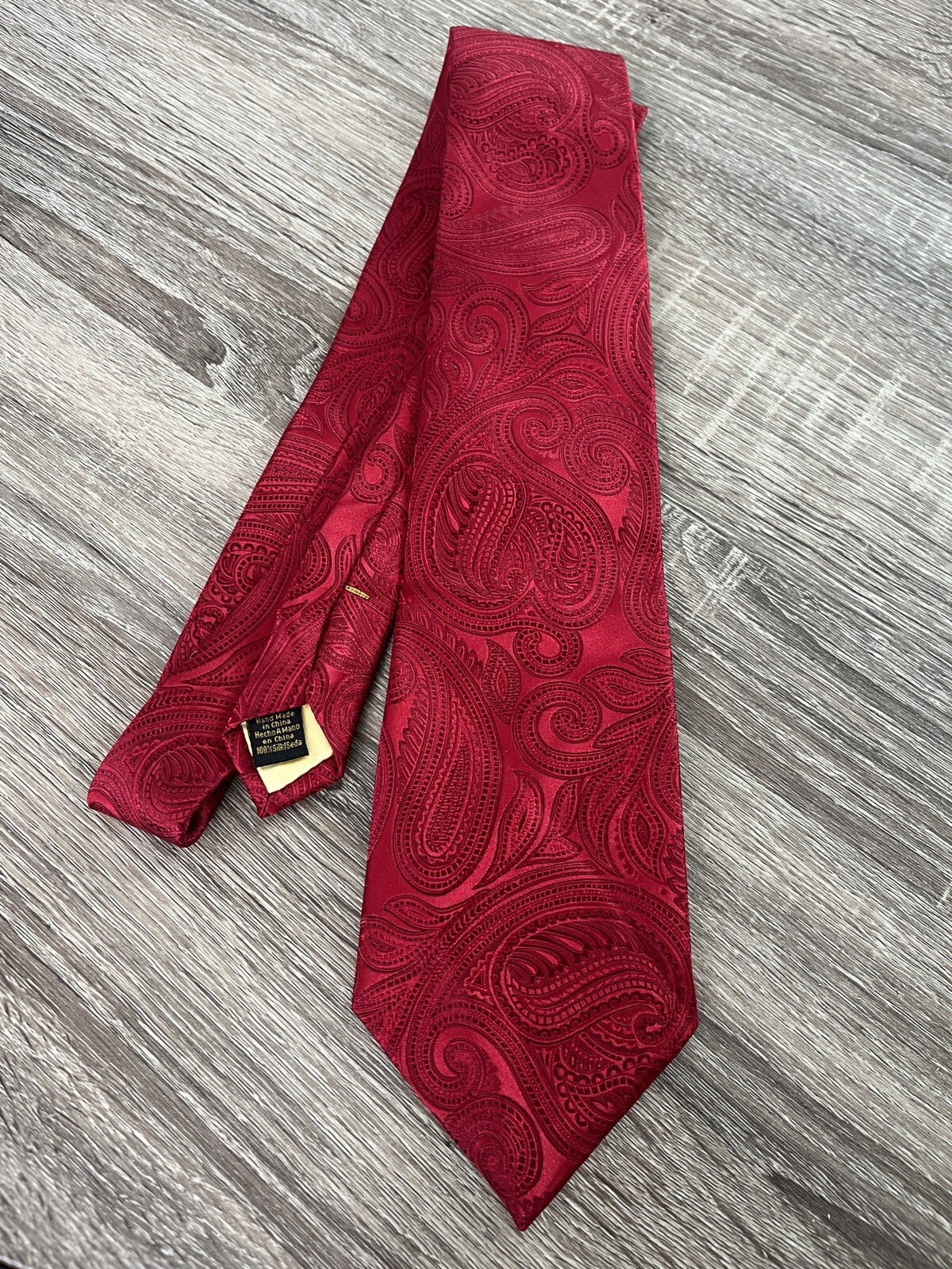 Donald Trump Signature Collection Red Paisley SILK Tie Presidential ...