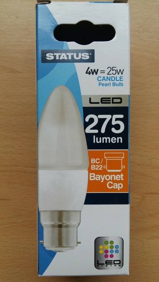 Status LED Candle Bulb B22 E27 E14 B15 Warm White 2700K Light Bulbs ...