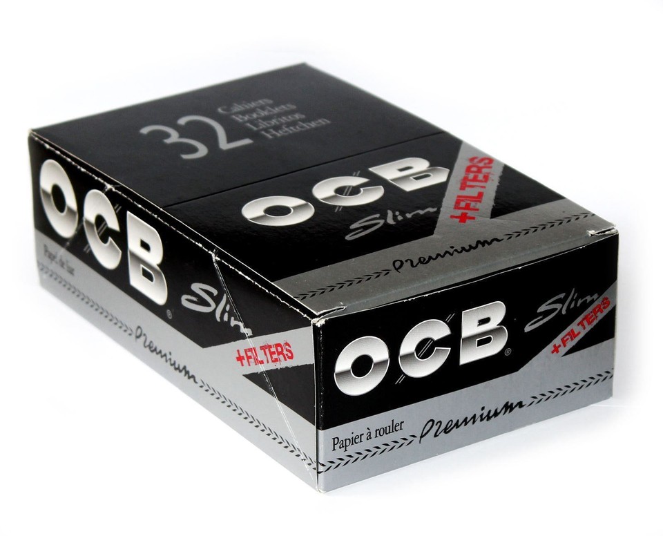 1x BOX OCB King Size Slim Premium Rolling Papers + Filter Tips | eBay