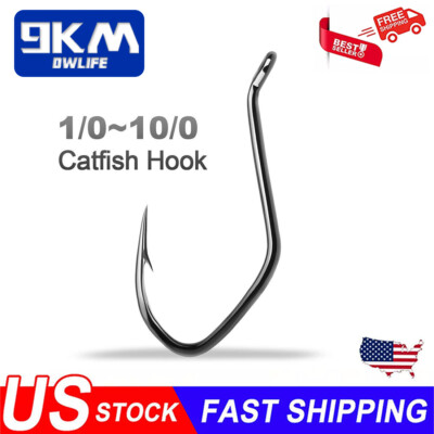 25Pcs Catfish Hooks Live Cut Bait Fishing Hooks for Catfish Freshwater ...
