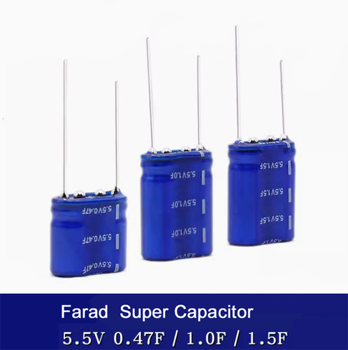 Farad Super Capacitor Cylinder Double Layer Combination Type 5.5V 0.47F ...