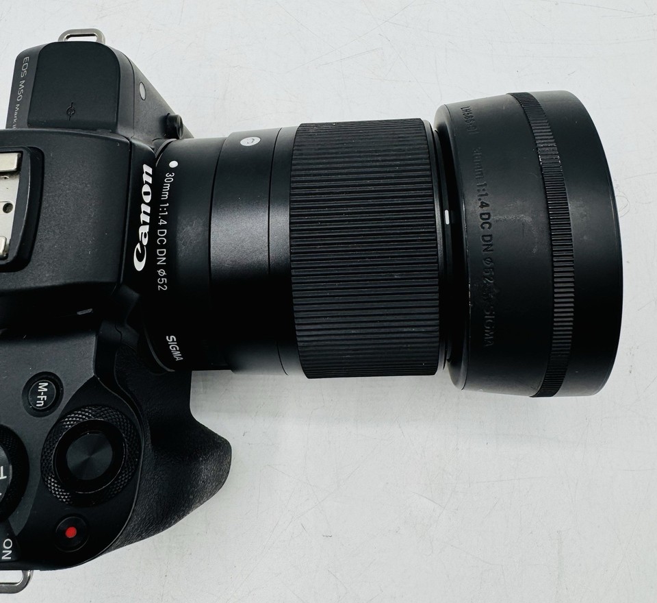 Canon EOS M50 Mark II 24.1MP Mirrorless Camera DS126843 w Sigma 30mm 1: ...