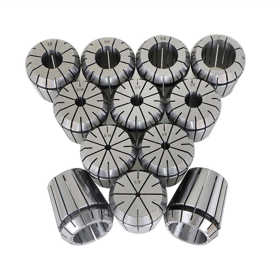 12Pcs Carbon Steel ER40 Spring Collet Set 1/8-1-1/8 Inch Fit for CNC ...