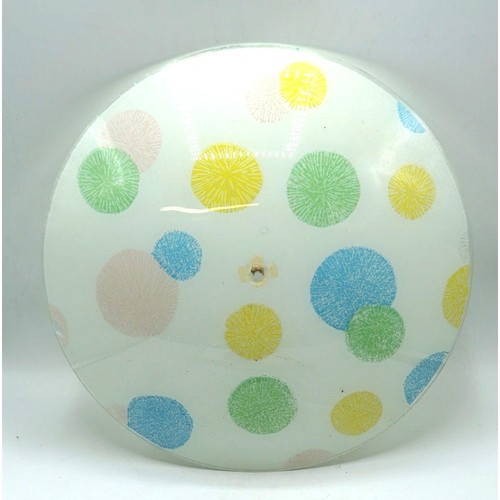 Glass Shade Lamp Sconce Ceiling Fixture Cover Color Polka Dot Mid ...