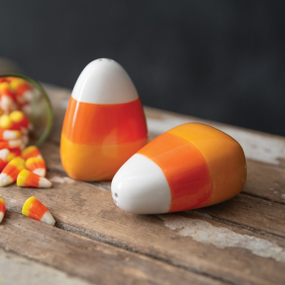 Halloween Candy Corn Salt & Pepper Shakers, CTW NIB | eBay