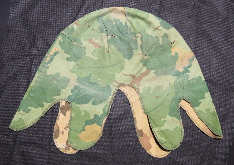 “original” VIETNAM WAR USGI MITCHELL HELMET COVER & Utility strap | eBay