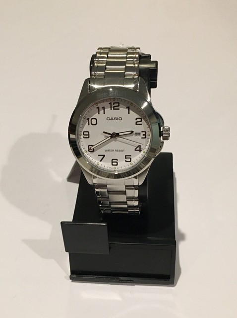 Casio MTP 1215 a 7 B 2 Mens Watch Silver Stainless Steel Analog Water ...