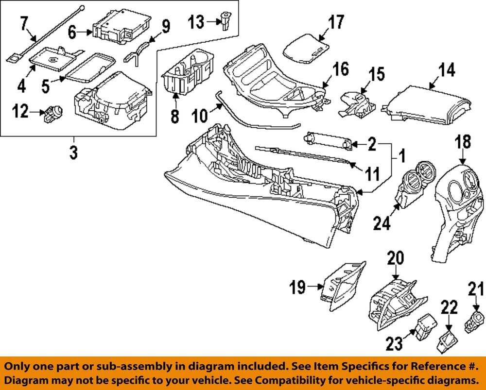 MERCEDES OEM 17-20 E300 Console Console-Trim Panel 2138100815 | eBay