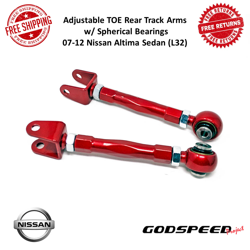 Godspeed Adj TOE Rear Arms + Spherical Bushing For 07-12 Nissan Altima ...