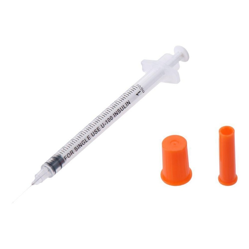 10-80pcs 1ml Hand Push Injection Syringe Disposable Plastic Syringe ...