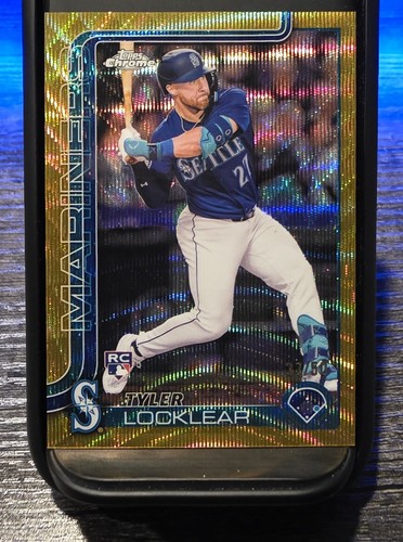 2025 Topps Chrome TYLER LOCKLEAR RC GOLD WAVE Refractor #37/50 ...