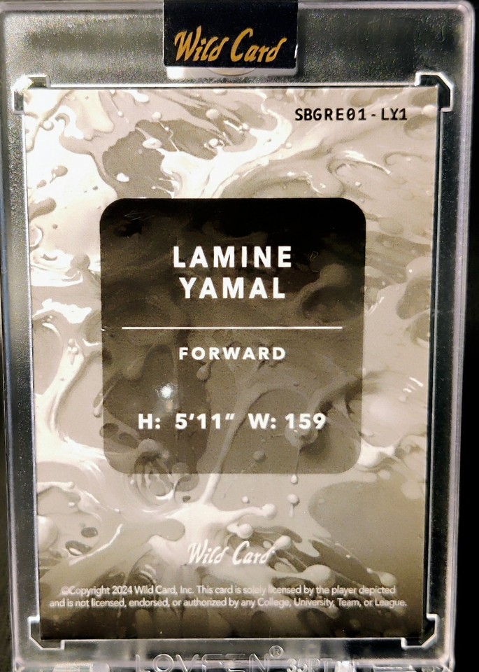2024 Wild Card Lamine Yamal Splat - Lamine Yamal - Green Shimmer Spalt ...