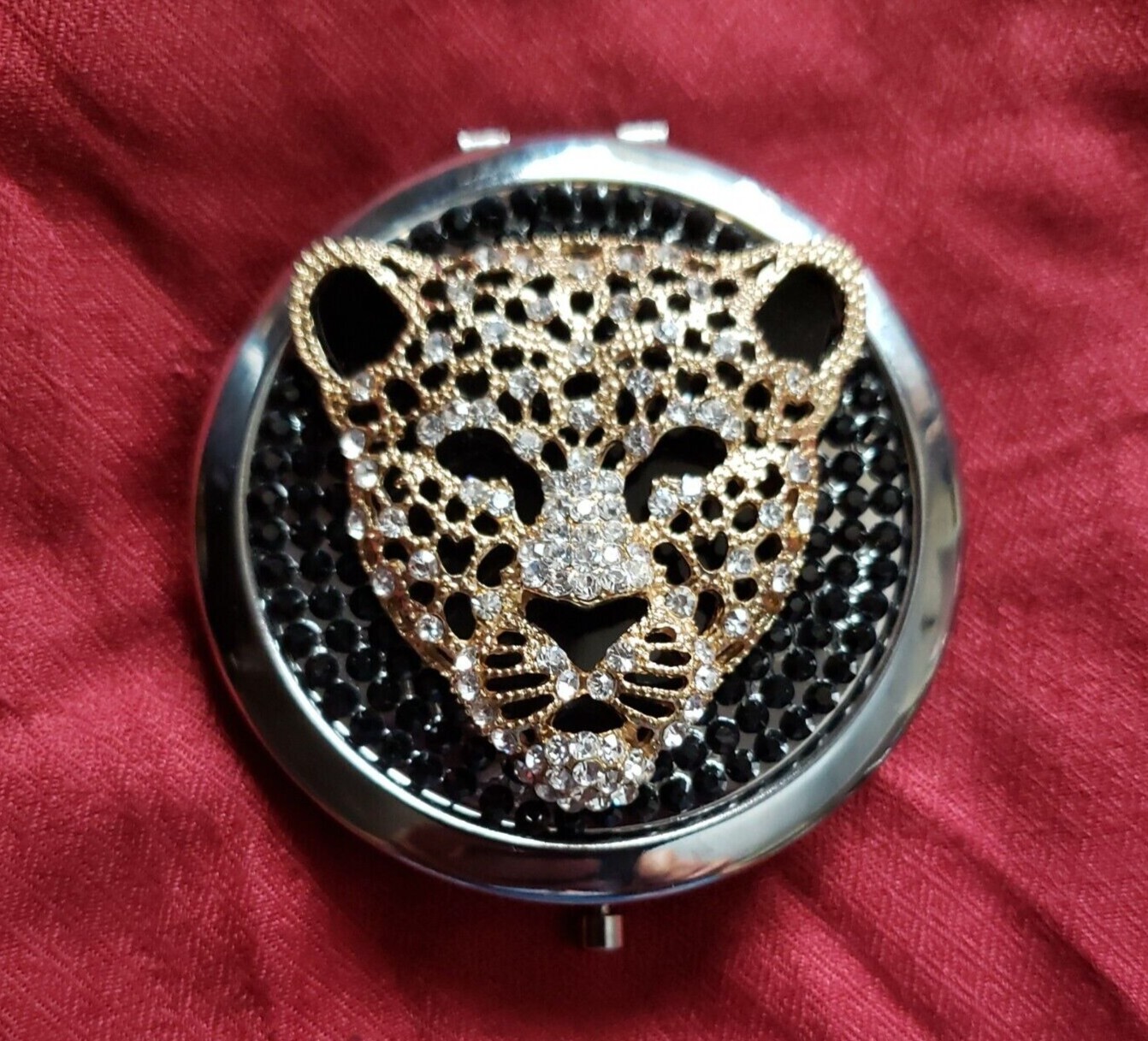 Signature Club A Jeweled Tiger Compact Mirror with box | eBay
