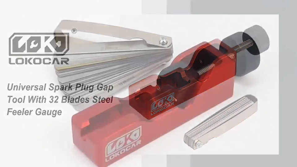Spark Plug Gap Tool And 32 Blades Metric Feeler Gauge Gap Filler ...
