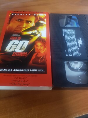 Gone in 60 Seconds (VHS, 2001, Exclusive Video Bonus Edition) | eBay