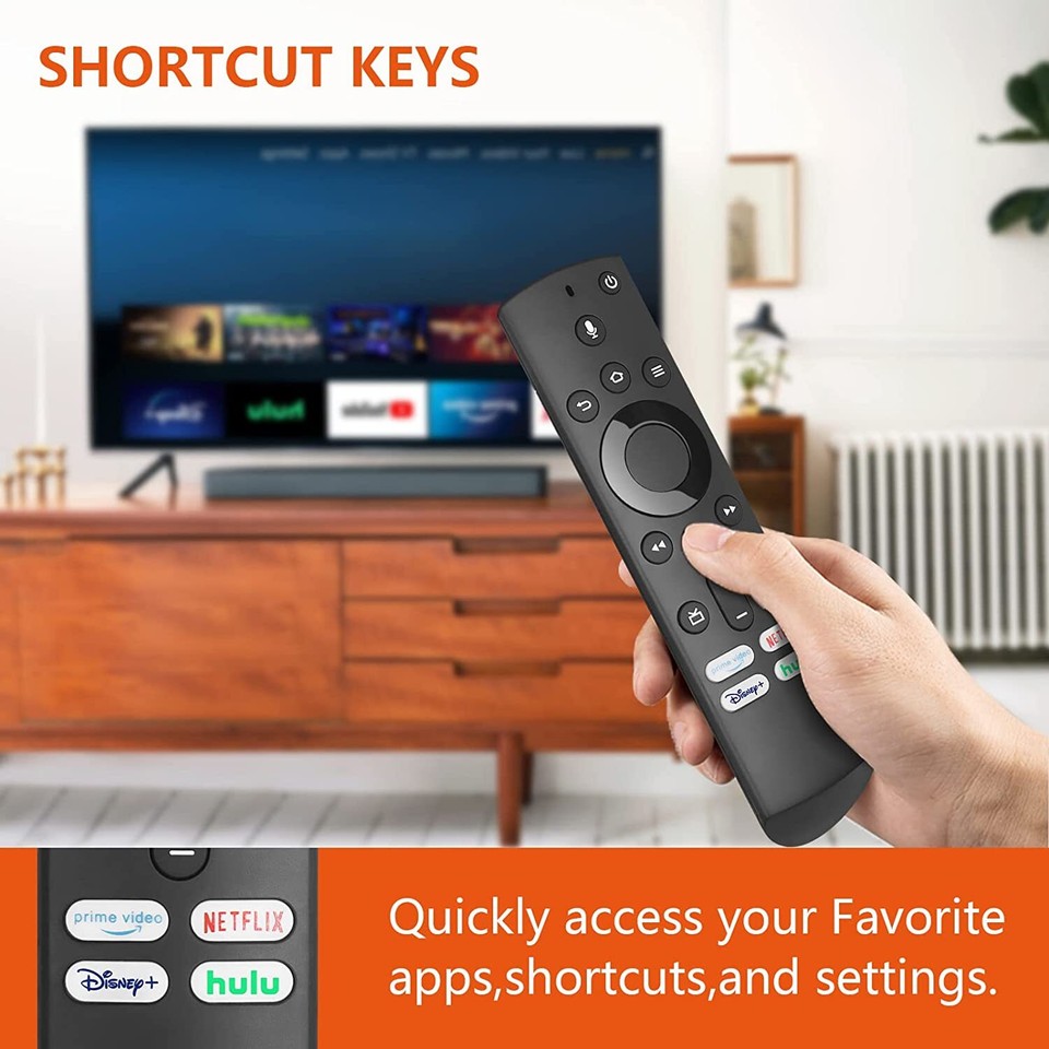 CT-RC1US-19 NS-RCFNA-19 Voice Remote Control fit for Insignia & Toshiba ...