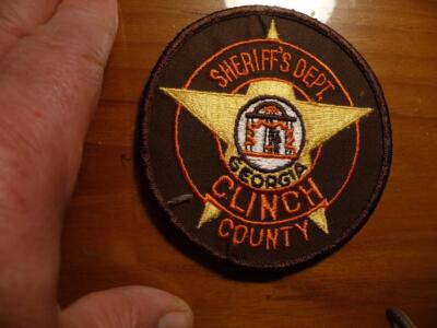 Vintage Clinch County Sheriff Dept. Georgia Patch Pristine Mint SKU ...