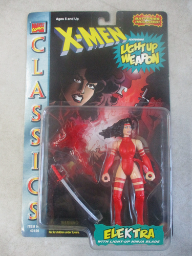 SEALED MOC VTG 1996 X-MEN LIGHT UP WEAPON ELEKTRA 5" FIGURE TOYBIZ | eBay
