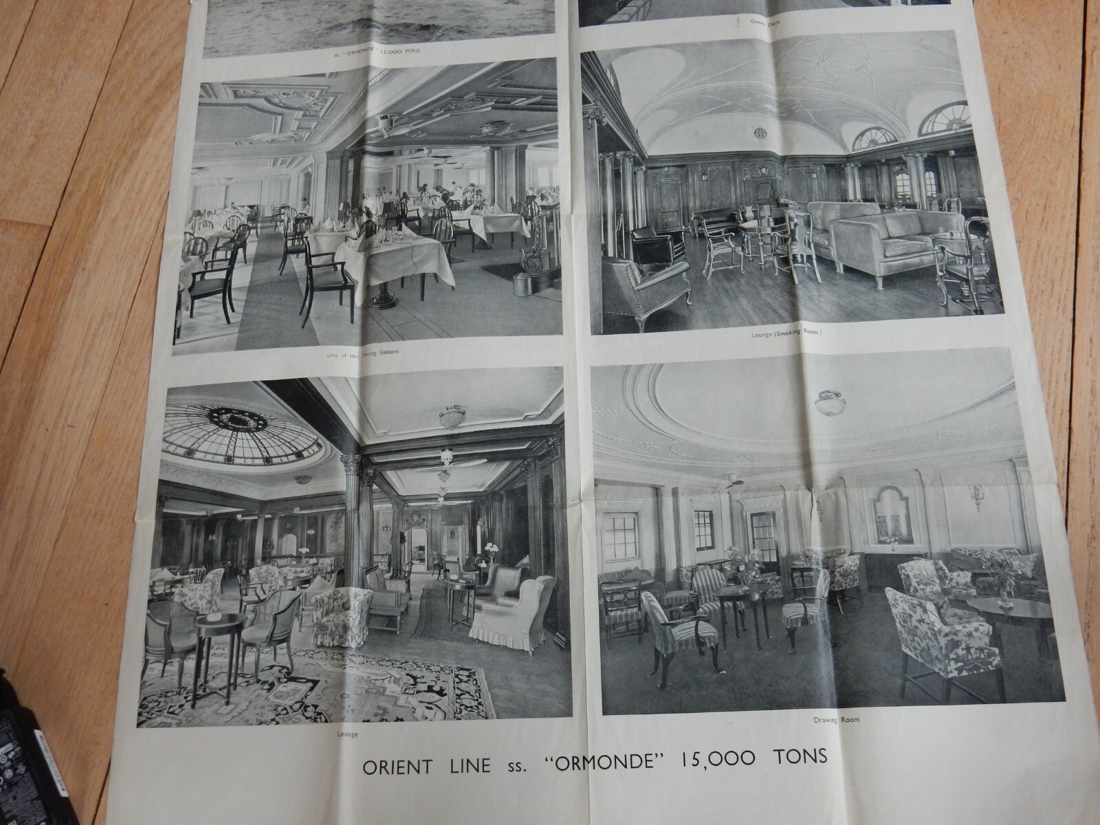 ORIENT LINE SS ORMONDE 1932 ERA ocean liner PLAN 62/ 88 CM | eBay UK