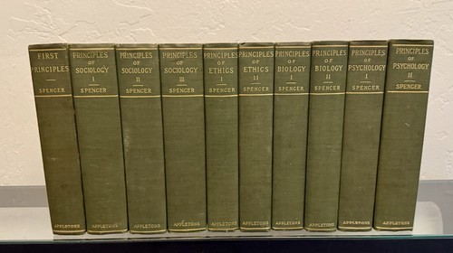 The First Principles by Herbert Spencer 1898 / 10 Volume Set / Decor ...