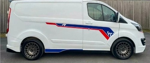 Fits Ford Transit Custom Van Sport Side Graphics Stripes Decals Any ...