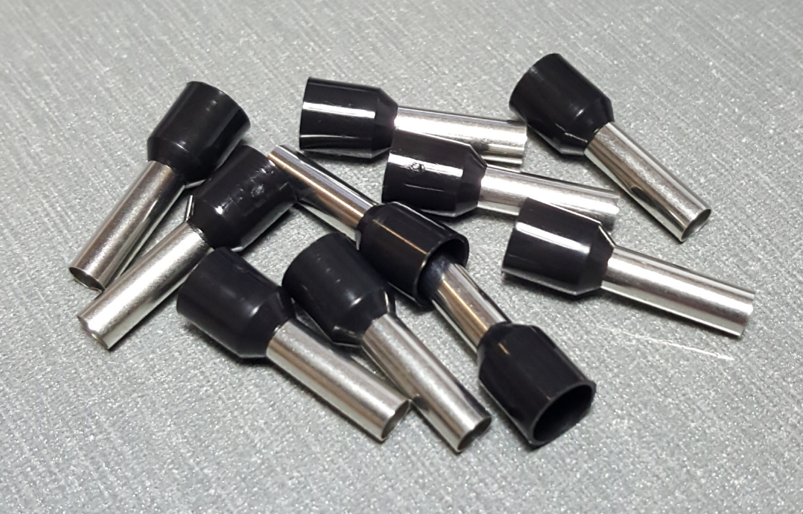 10/20/50Pcs E6012 10AWG 6mm² BLACK Insulated Ferrule Bootlace Terminals ...