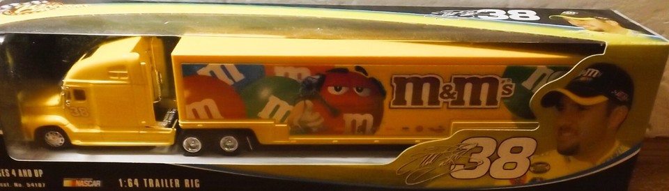 Elliott Sadler M&M Yellow Tractor Trailer Truck | eBay