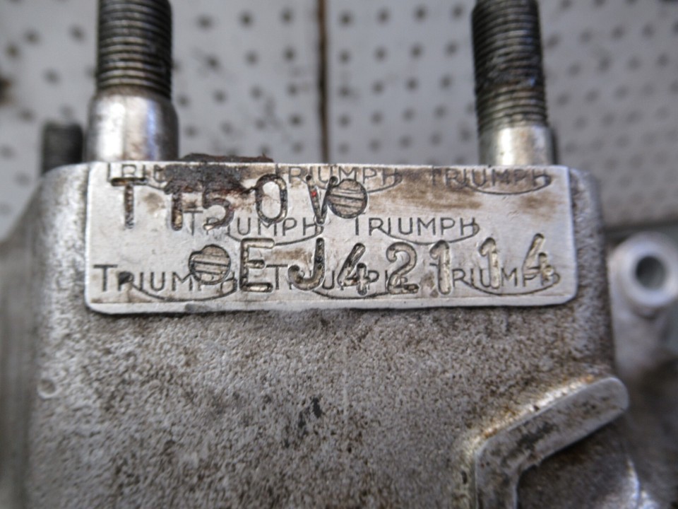 Triumph Trident T150V T150 Triple 1974 Frame & Engine Motor Block ...