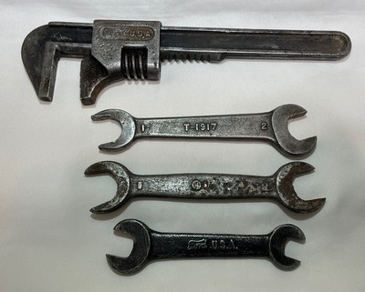 Vintage Ford Tool 3 Open Wrenches And The Pipe French | eBay