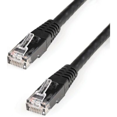 StarTech C6PATCH50BK 50ft CAT6 Ethernet Cable - Black Molded Gigabit ...