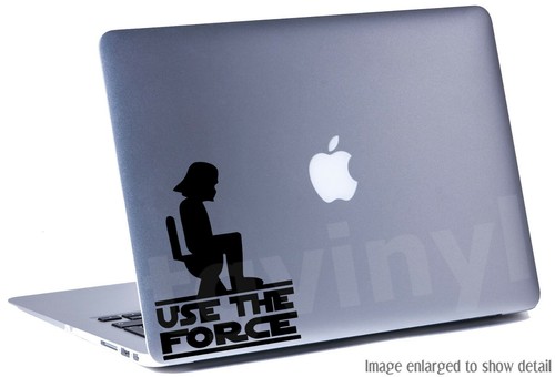 7" USE THE FORCE Vinyl Decal Sticker Window Laptop Star Wars Funny ...