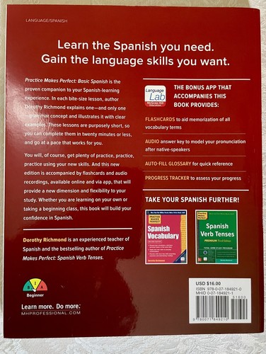 Practice Makes Perfect Ser.: Practice Makes Perfect Basic Spanish, Second Edition : (Beginner ...