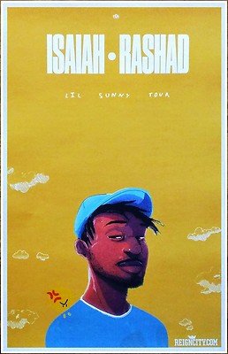 ISAIAH RASHAD Lil Sunny Tour 2017 Ltd Ed RARE Poster +BONUS Hop Rap ...