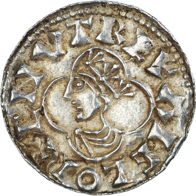Münze, Großbritannien, Anglo-Saxon, Cnut, Penny, ca. 1016-1023, London ...