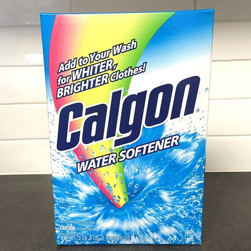 (1) Calgon Water Softener Loose Powder Box New 2 LB Discontinued HTF ...