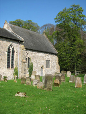 Photo 6x4 St Mary's church - chancel and churchyard Little Fransham St ...