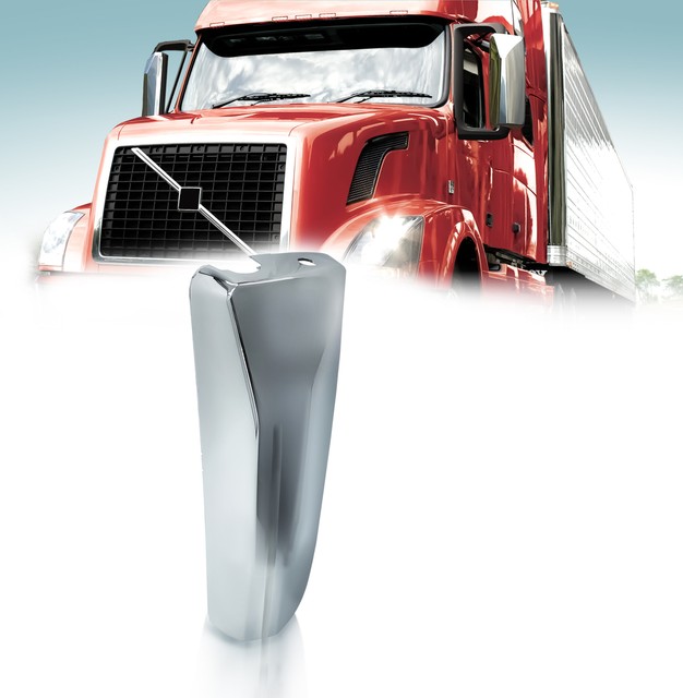 VOLVO VNL 2012 Door Mirror Cover Chrome With Curved Back Driver Left ...