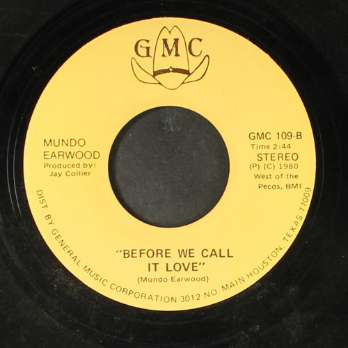 MUNDO EARWOOD: you're in love with the wrong man GMC 7" Single 45 RPM ...