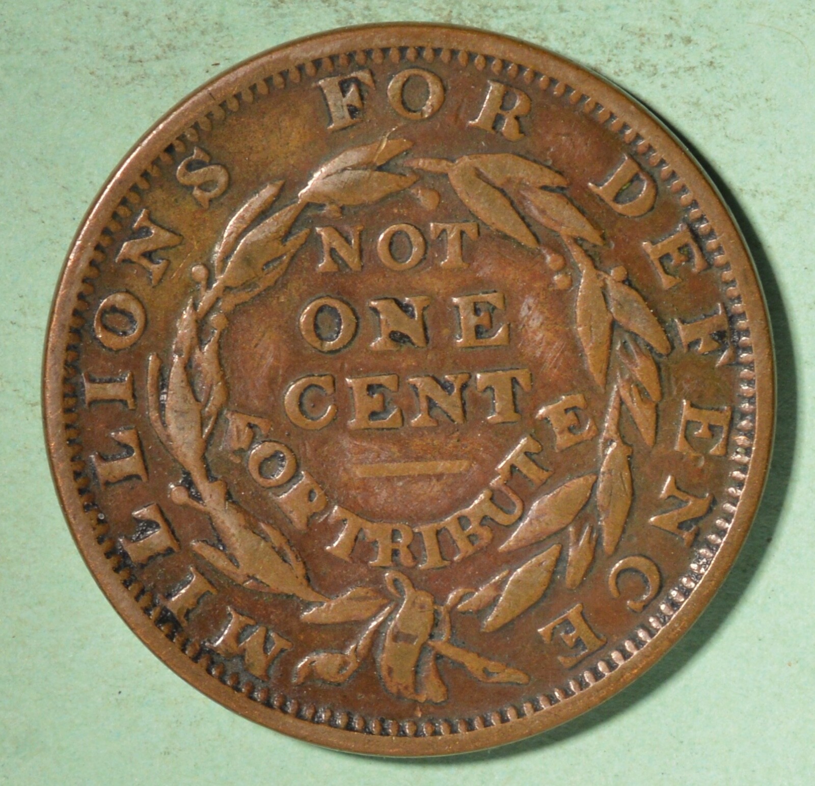 1837 Hard Times Token - Millions for Defence Not One Cent for Tribute ...