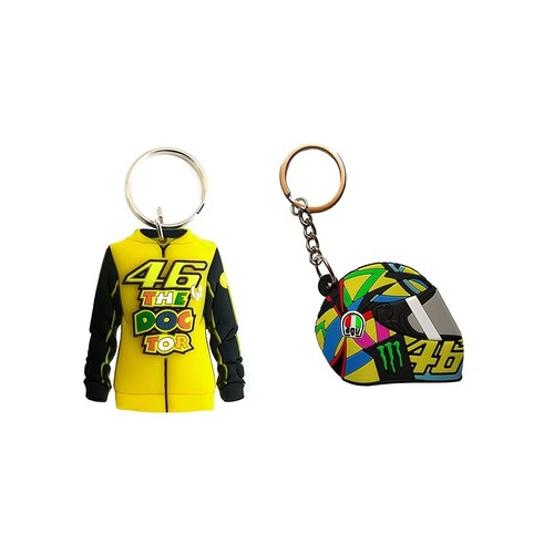 VR46 Keychain PACK 2 Pcs For Men Moto GP Racing Vr46 Bikers Keychains ...