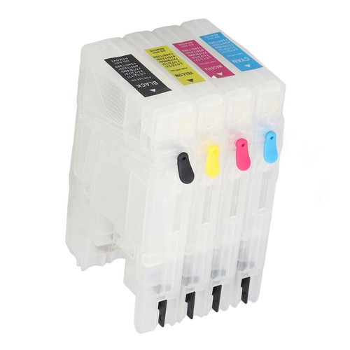 4Pcs Ink Cartridges Compatible Refill Replacement BK C M Y 4 Colors For ...