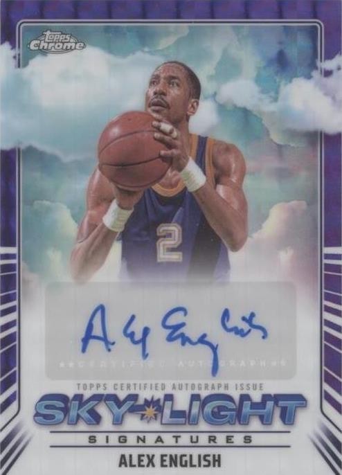 2024-25 Topps Chrome - Sky-Light Signatures Alex English #SLS-AE Purple ...