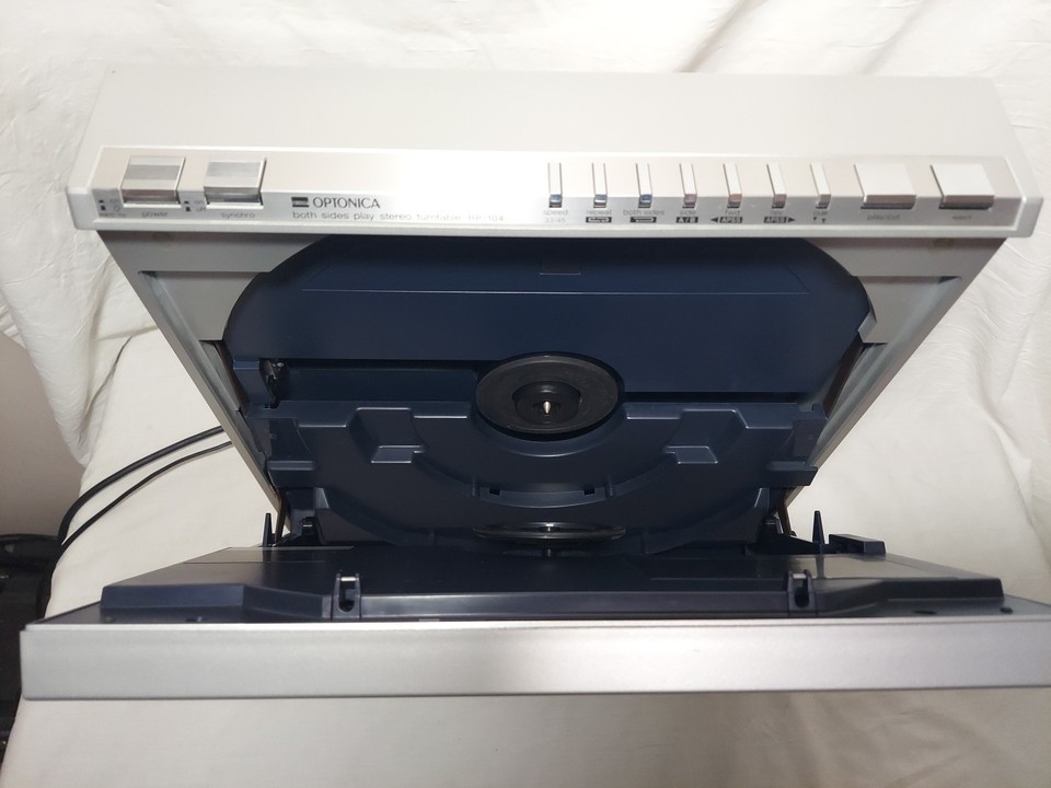 Vintage Sharp Optonica RP-104h BSLT Vertical Both Side Linear Turntable ...