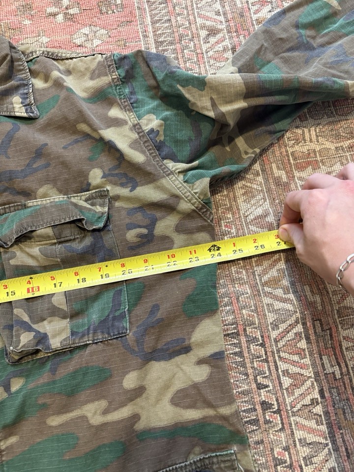 Vintage Military RDF ERDL Hot Weather Coat Medium Camouflage 70s Jungle ...