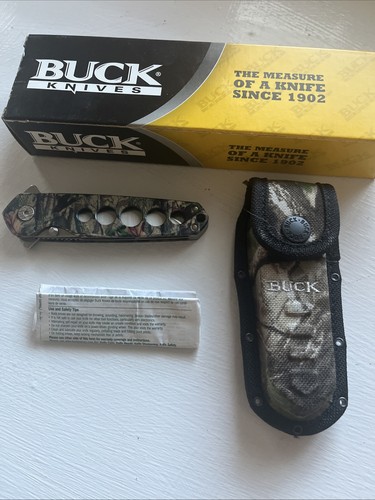 Buck Knives USA 183 Alpha Crosslock Pocket Knife Camo Shooters 12-20G ...