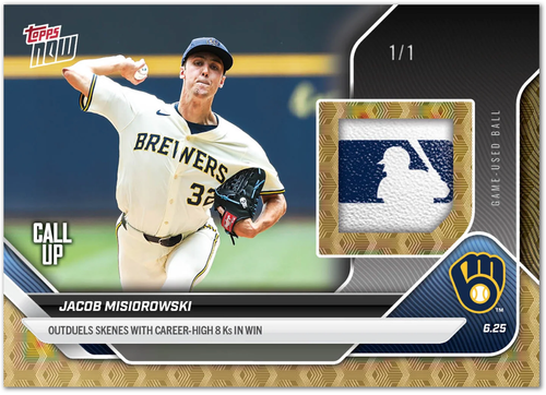 Jacob Misiorowski Topps Now #349 Unopened 20x Card Pack Pre Order | eBay