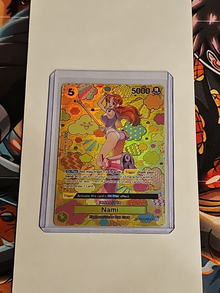 ENGLISH Nami SP Alt Art OP09 OP-09 Emperors in the New World One Piece ...